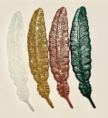 Resin feather bookmarks | eBay