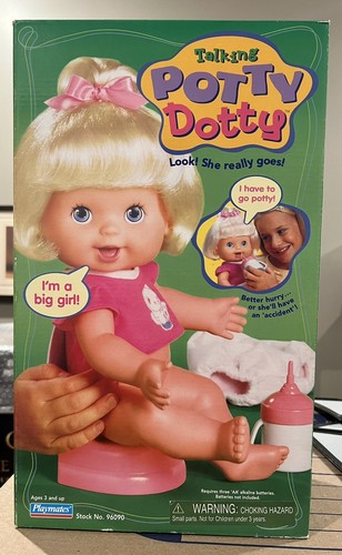 Playmates Talking Potty Dotty Doll MIB 1998 Sealed Box | eBay