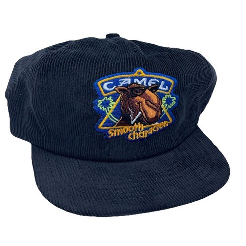 Vintage Camel Joe Hat Cap Snapback Corduroy Cigarettes Smooth Character ...