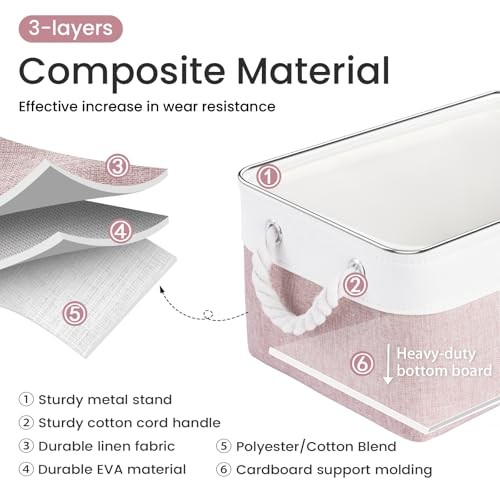 Storage Baskets for Shelves 13.8x9.8x6.7 Inch, 13.8inx9.8inx6.7in-1P ...