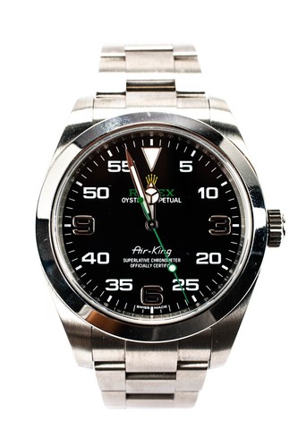 Rolex Mens Stainless Steel Air-King Automatic Watch 40mm | eBay