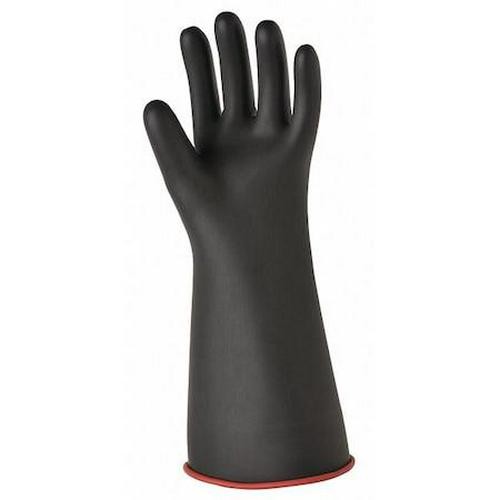 Electrical Insulating Rubber Gloves 7500V Size 10 14in Class 1 Black ...
