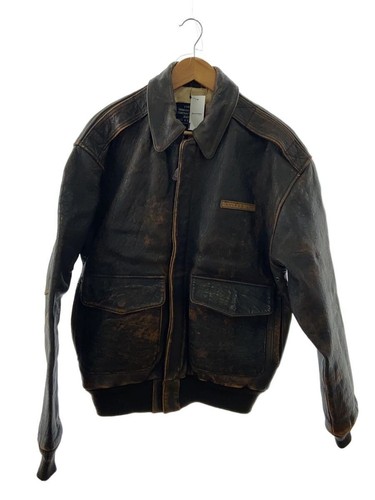 Avirex A-2/Pin-Up Girl/Leather Jacket Blouson/S/Leather/Brw/Plain 3911 ...