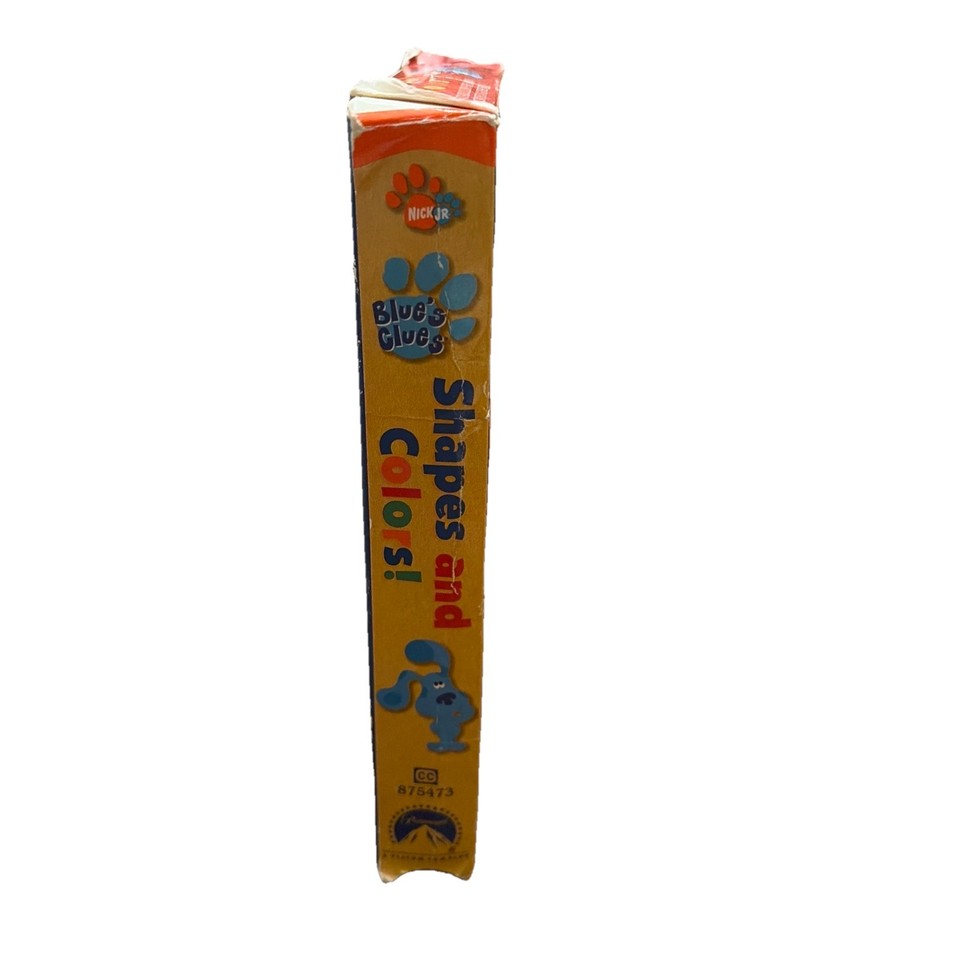 Blue's Clues Shapes And Colors VHS Tape 2003 Play Learn With Blue Nick ...