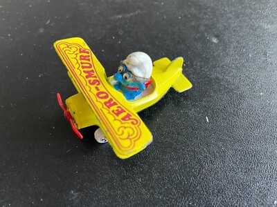 VINTAGE 1982 ERTL Aero-SMURF Die Cast SMURFS Plane Vehicle Toy | eBay