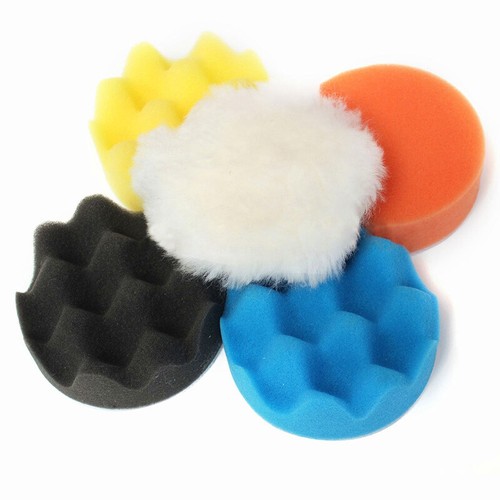 50Pcs 3" Polishing Waxing Buffing Pad Kit Sponge Foam for Car Polisher ...