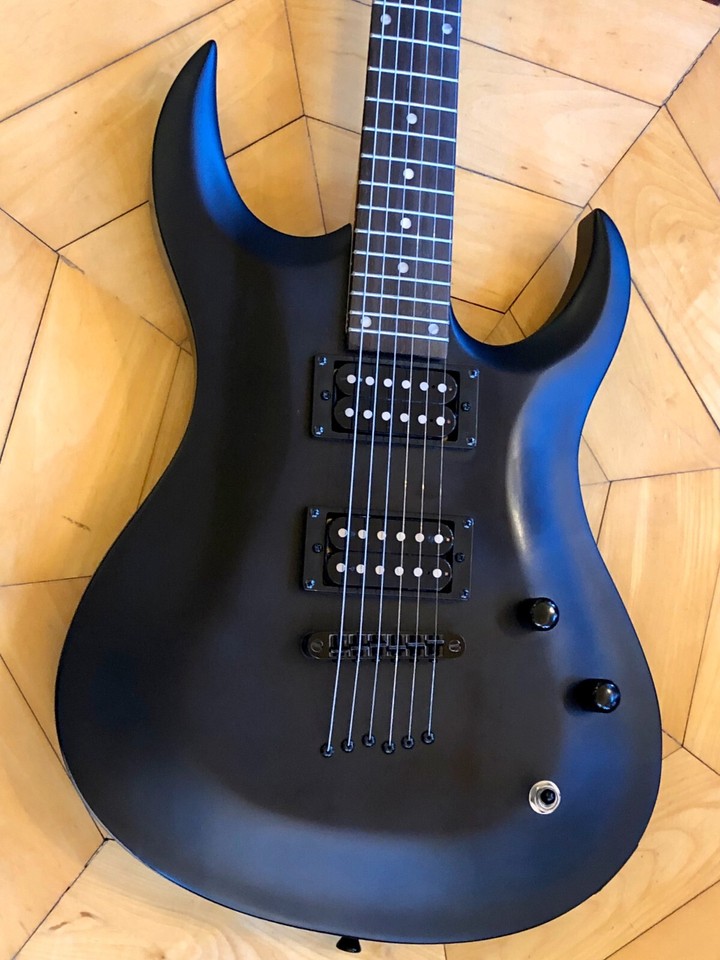 NEW GWL George Washburn Limited ELECTRIC GUITAR 24 FRET - Matte Black ...