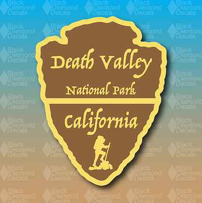 Death Valley National Park California Arrowhead 5" Custom Vinyl Decal ...