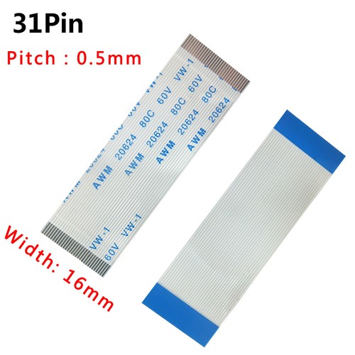 FFC/FPC Flexible Flat Cable Pitch 0.5mm 31-Pin 60V 80C VW-1 Forward ...