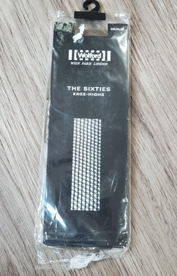 Wolford The Sixties Knee Highs Olive 6427 Fishnet Effect Size M 8-9.5 ...