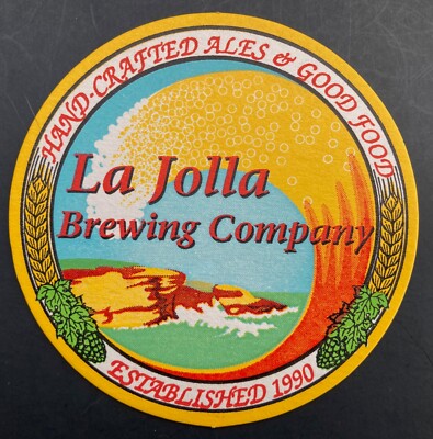 LA JOLLA BREWING CO. CALIFORNIA 4 INCH ROUND BEER COASTER | eBay