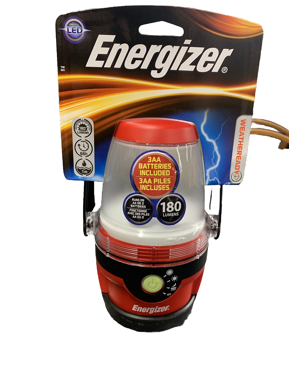 Weather Proof Energizer 55 Lumen LED Backup Emergency Battery Compact ...