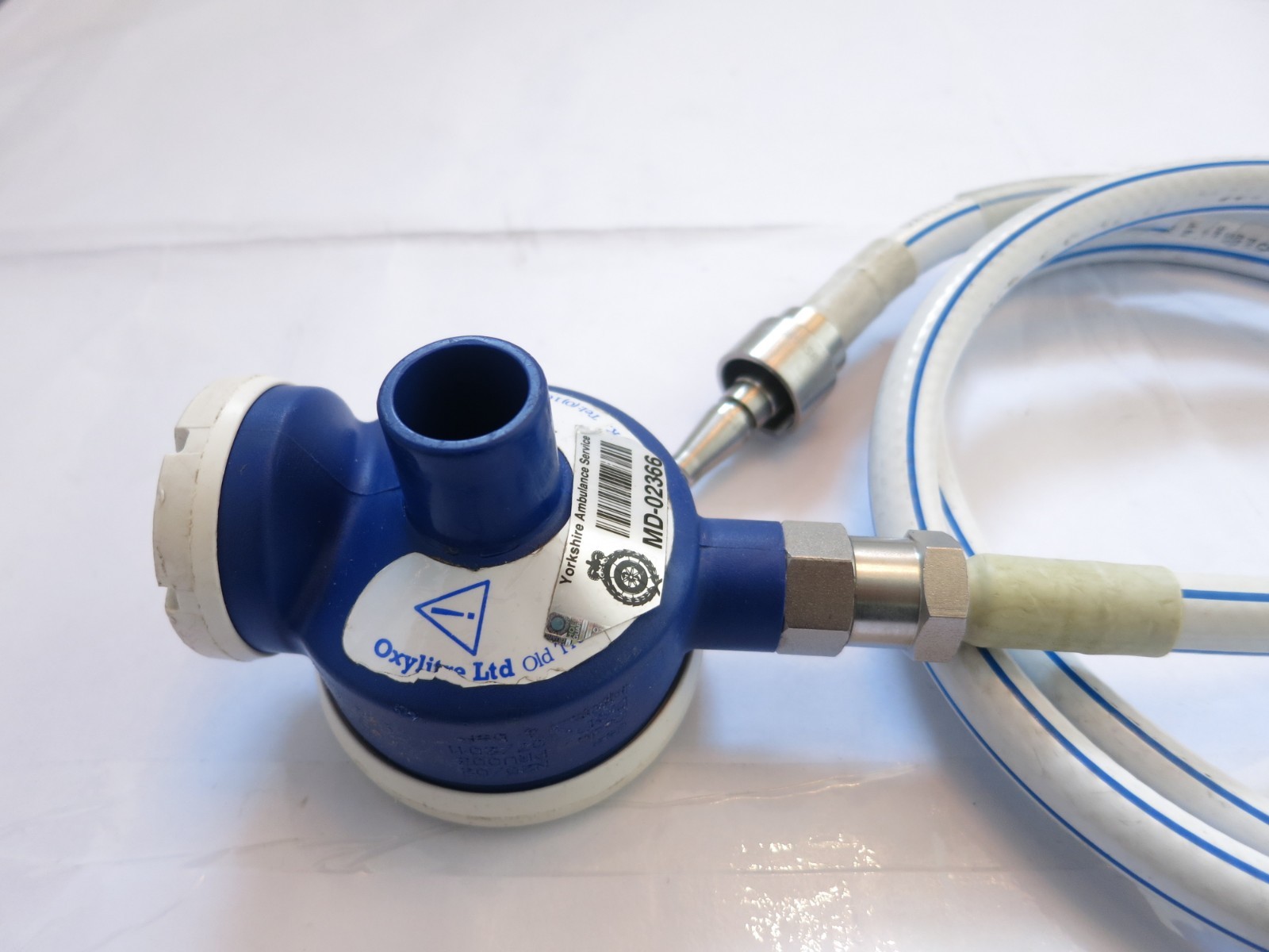 OXYLITRE ENTONOX DEMAND PAIN RELIEF HOSE PROBE N2O/O2 PARAMEDIC ...