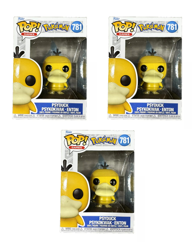(3 Pack) Funko Psyduck Psykokwak Pop Pokemon Figurine Collectible ...