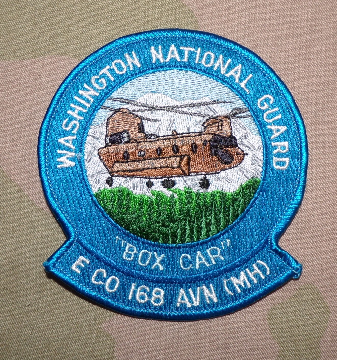 Washington Army National Guard E Co 168th Aviation Regiment "Box Car ...