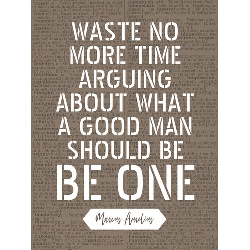 Dictionary Quote Marcus Aurelius Good Man Be One Canvas Wall Art Print ...