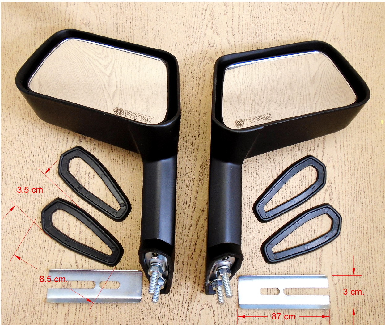 Fender Mirrors Pair Set L/R Toyota Corolla KE10 KE11 KE15 KE16 KE17 ...