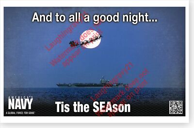 US Navy Tis The SEAson And To All A Good Night 2011 Christmas Poster #4 ...