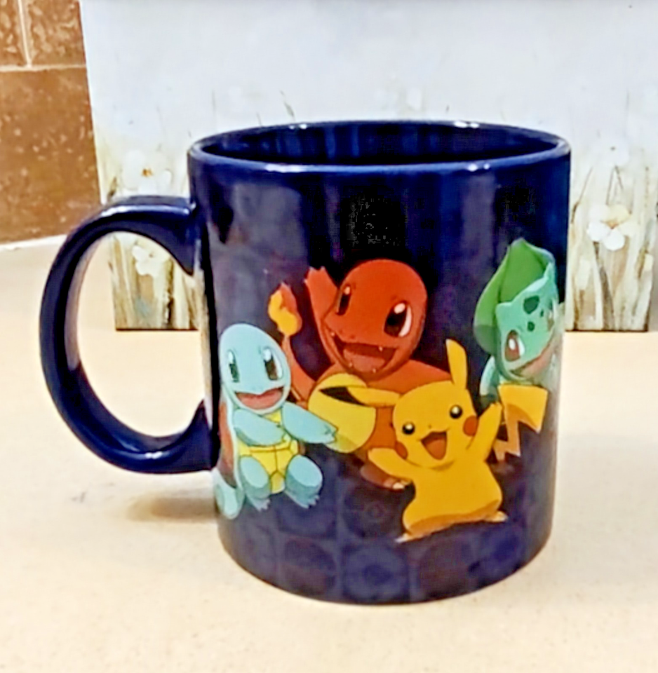 Pokémon Original Generation One Starters Coffee Mug | Features Pikachu ...