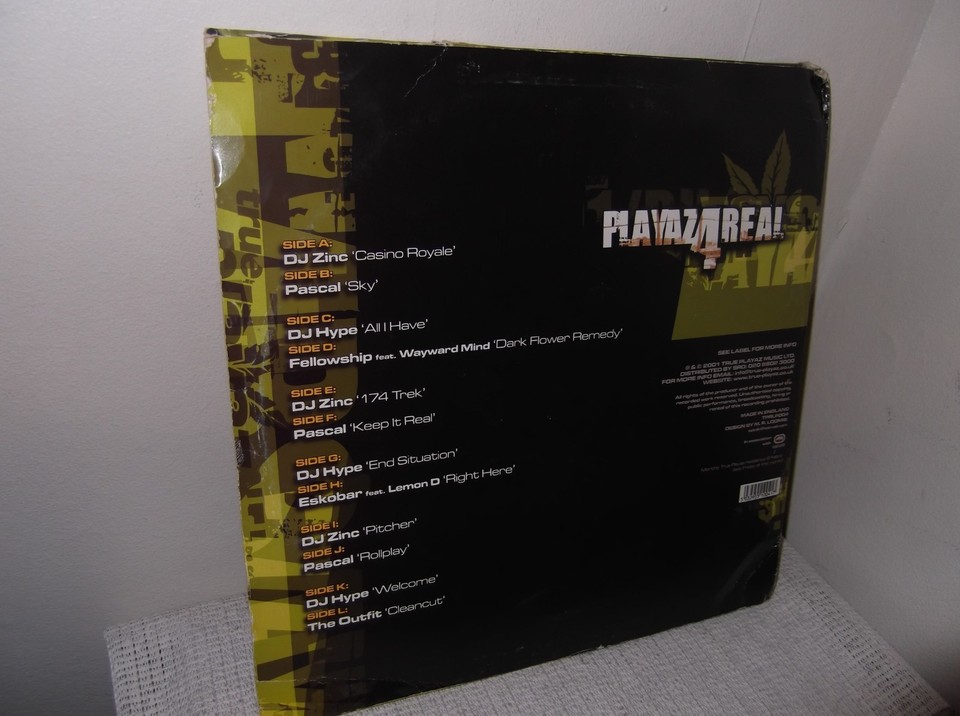 TRUE PLAYAZ : PLAYAZ4REAL 6 VINYL ALBUM SET U.K. DJ HYPE,DJ ZINC,PASCAL ...