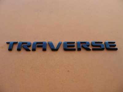 CHEVROLET TRAVERSE REAR TRUNK SIDE DOOR BLACK EMBLEM LOGO BADGE SIGN ...
