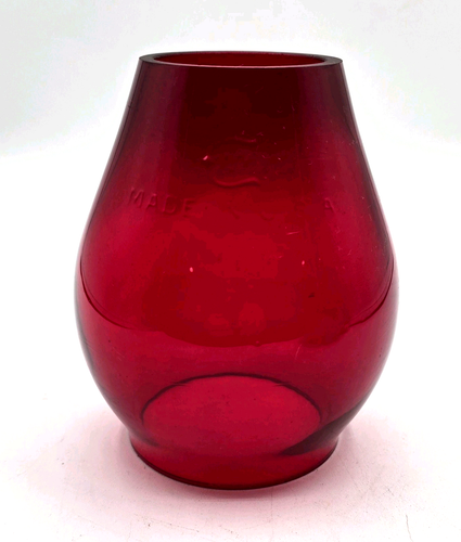 USA Vintage Corning Glass #4 CNX Nonex Red Tall Blank Lantern Globe ...