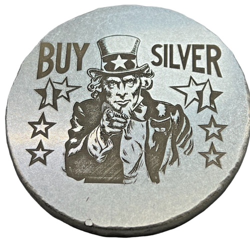 10 oz Silver Bar 999 Uncle Sam Buy Silver Adamo Metals - Hand Cast ...