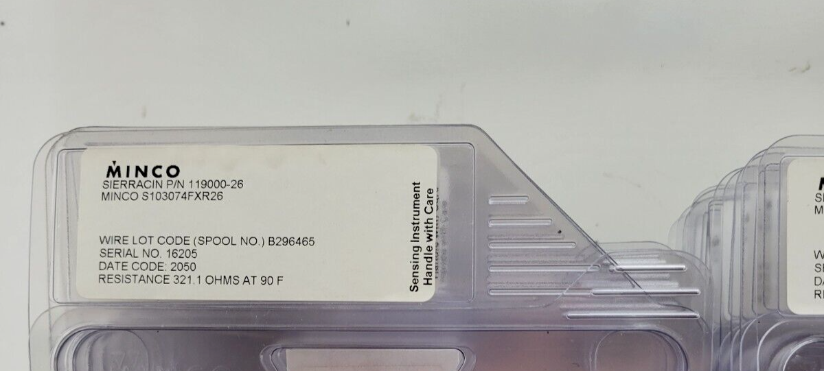 LOT OF 20 - MINCO SENSING INSTRUMENT WIRE SPOOL P/N: 11900-26 SIERRACIN ...