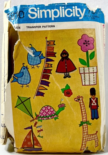 1970 Simplicity Embroidery Transfer Pattern 8810 Kids Clothes Linens ...