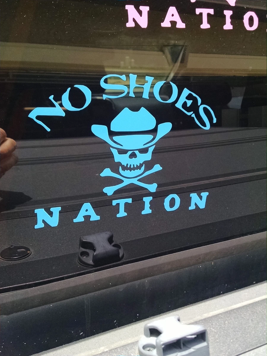 No Shoes Nation Decal
