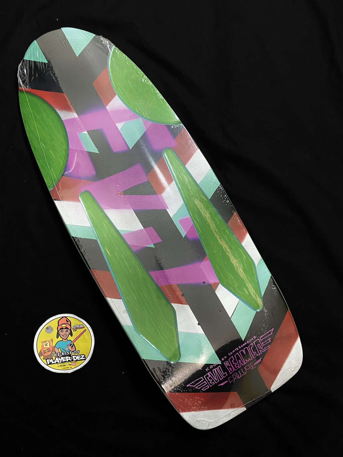 RARE KROOKED Pure Evil Beamer COUPE Limited Mark Gonzales Skateboard ...