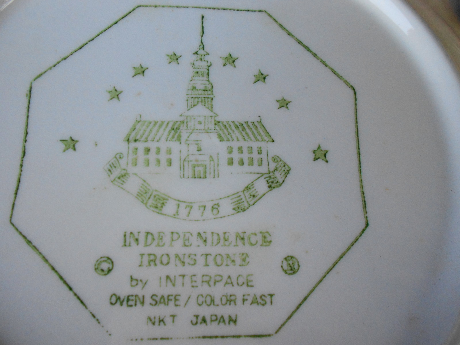 CASTLETON Independence Ironstone CREAMER 1776 Japan Interpace | eBay