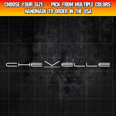 Chevelle Decal for Cars, Trucks, Laptops, Rock Decal Sticker | eBay