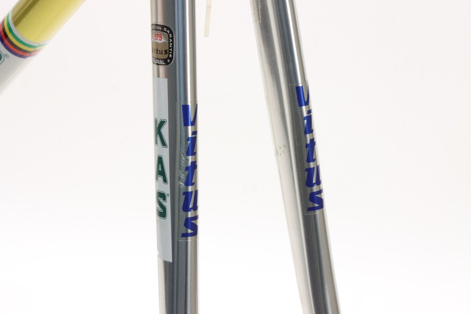 Vitus 979 KAS Dural Aluminum Frameset 57cm C-C Gold France 1988 NEW w ...