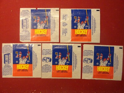 1986 OPC O-PEE-CHEE Hockey Wax Pack Wrapper Lot of 5 - Lot #2 | eBay