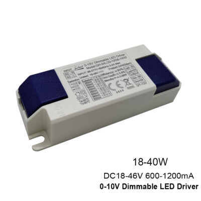 0-10V Dimmable led driver 18W 24W 40W lighting Transformers 600mA 900mA ...