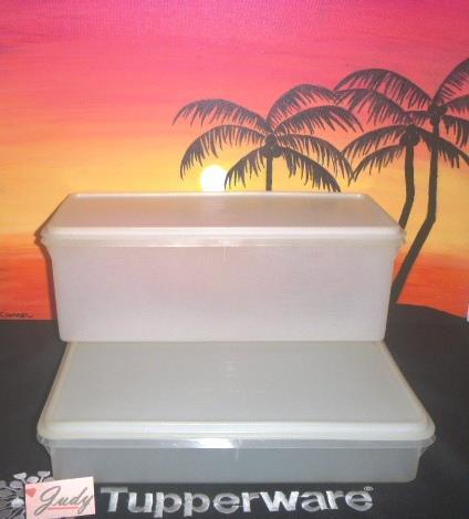 Tupperware 9 x 13 Cold Cut Keeper/Snack Stor #290 + JUMBO 13" Bread ...