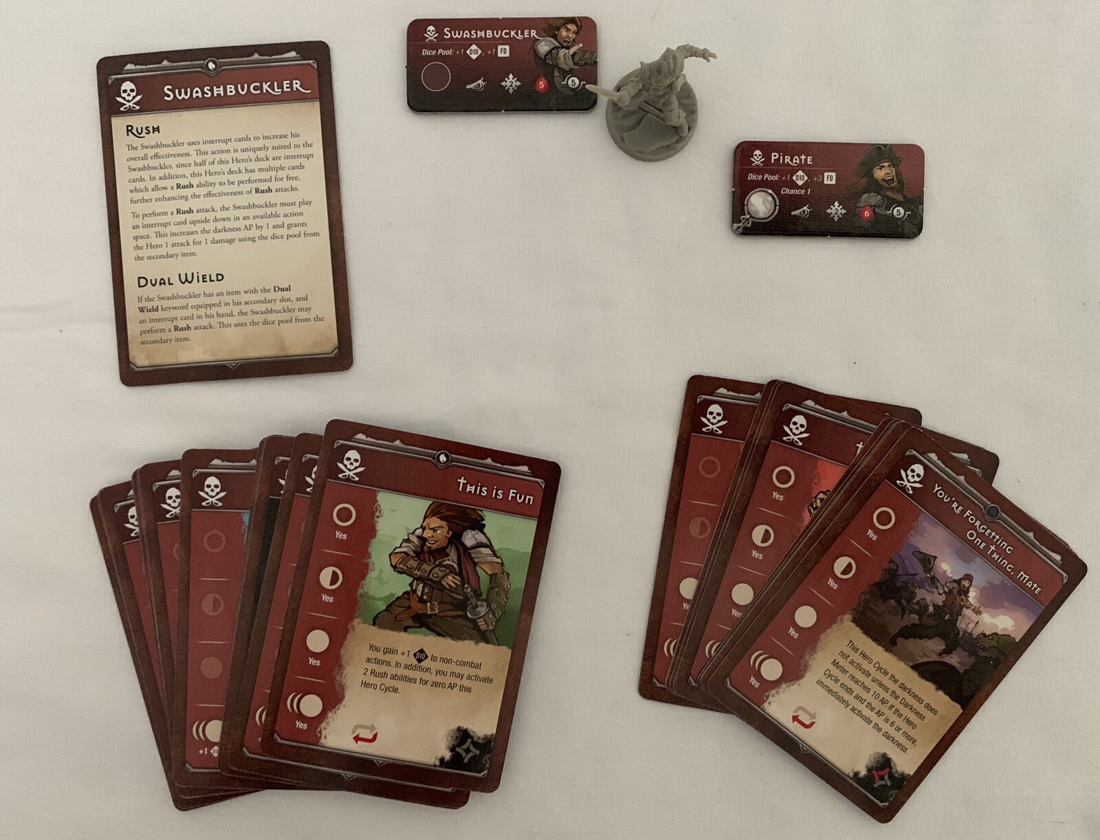 MYTH Board Game - SWASHBUCKLER Hero W/ CARDS & TOKENS | eBay