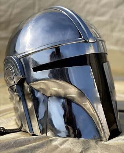 The Mandalorian 18 Guage Steel Medieval Star Wars Boba Fatt Mandalorian Helmet | eBay