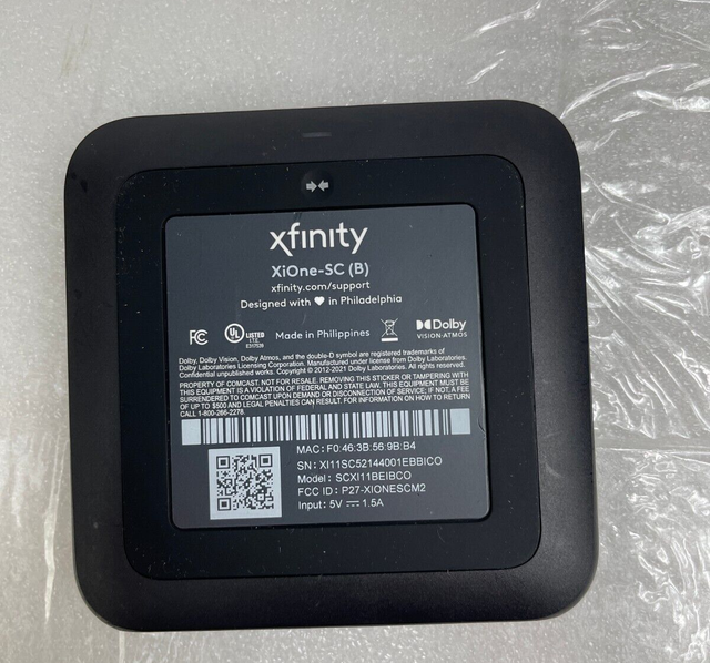 Xfinity XiOne-SC (B) Streaming Device (SCXI11BEIBCO) Power Cord & HDMI ...