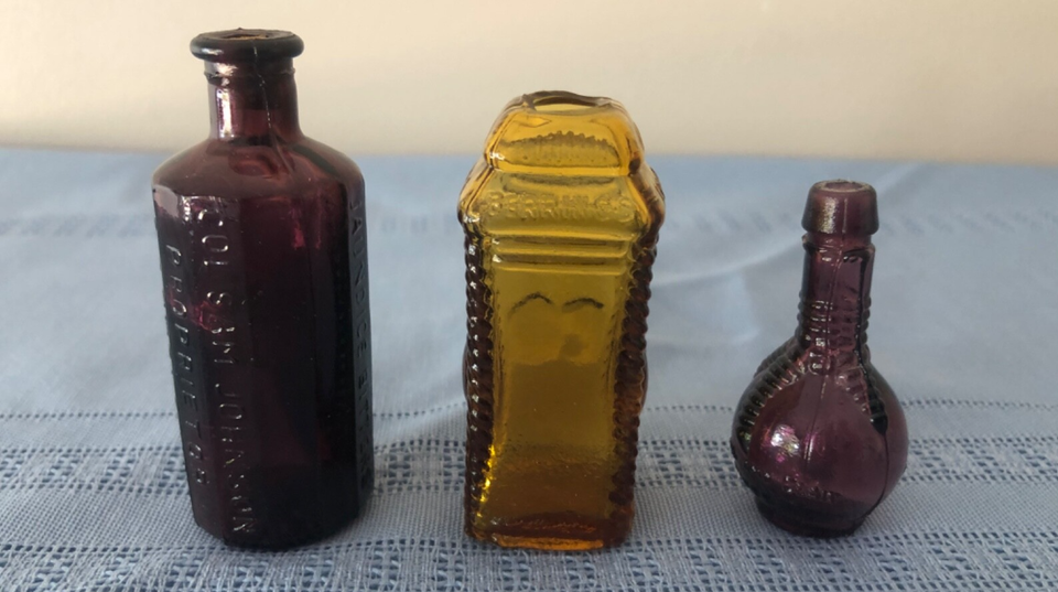 Vintage Wheaton & other Miniature Glass Bitters Bottles, Colors mixed ...