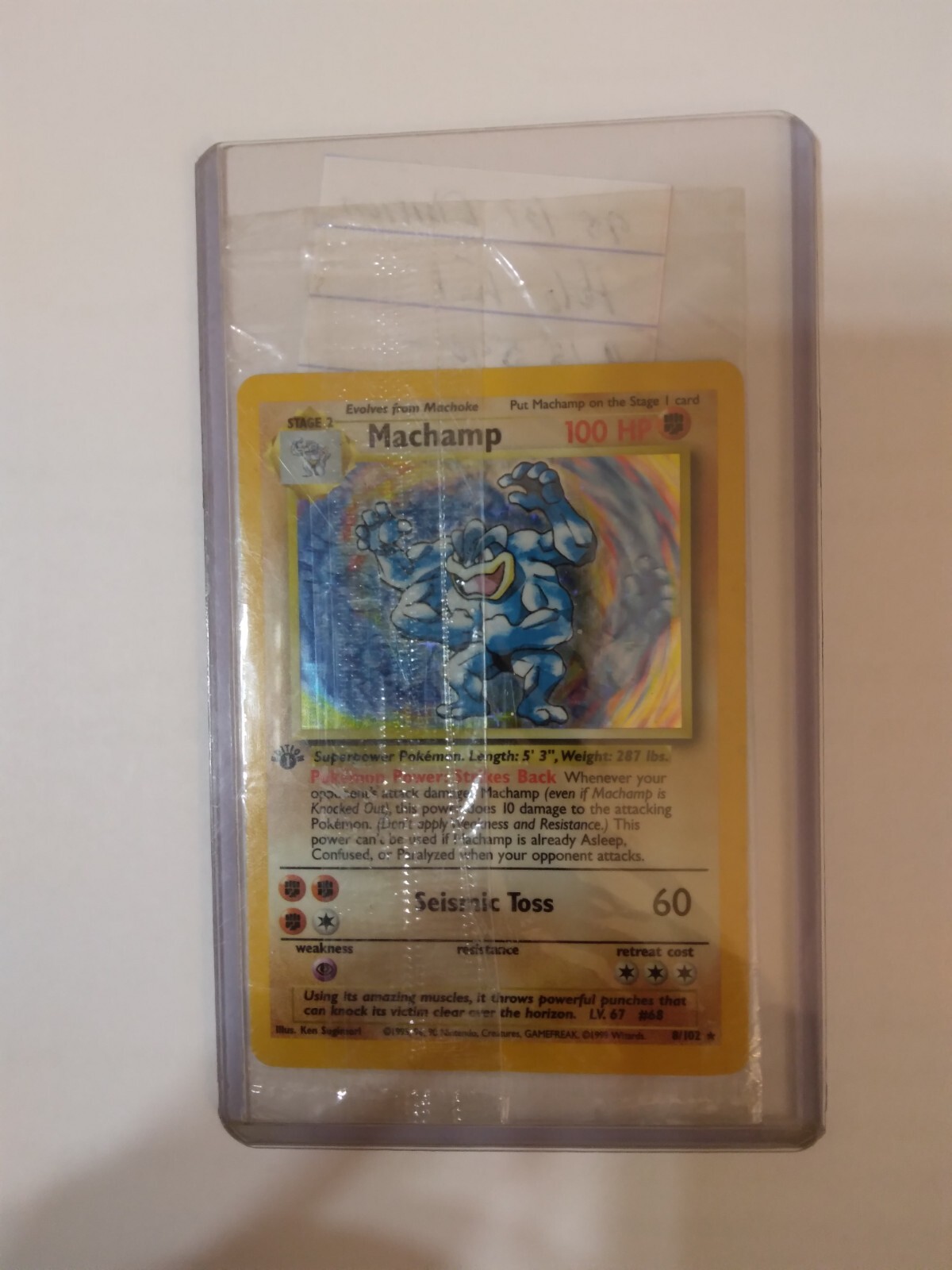 MACHAMP POKEMON Card FACTORY SEALED 1st Edition 1999 Mint Condition ...