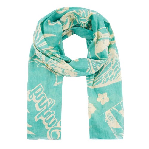 Foulard Chèche Von Dutch Tiki Turquoise Tatouage Skull Barber Custom ...