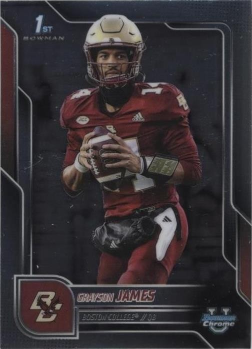 2025 Bowman University Chrome - Grayson James #75 (RC) for sale online ...
