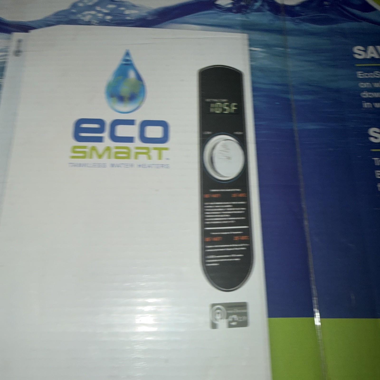 New EcoSmart 18 kW 3.51 GPM 240-Volt Electric Tankless Water Heater ...