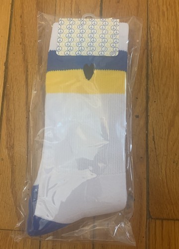 2022 Pearl Jam Ukraine Support Flag Crew Socks Gigaton Tour Rock ...