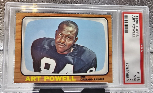 1966 Topps Art Powell #116 PSA 7 NM OAKLAND RAIDERS | eBay