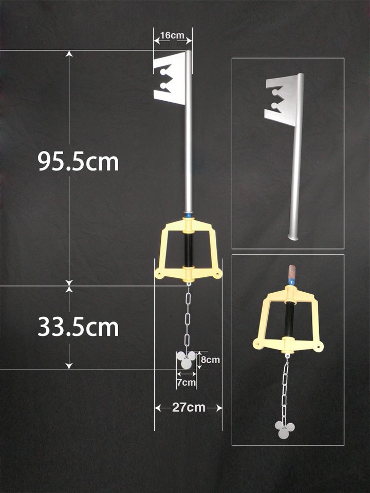 Halloween Cosplay Costume Sora Mickey 38Inches PVC Keyblade Sword ...