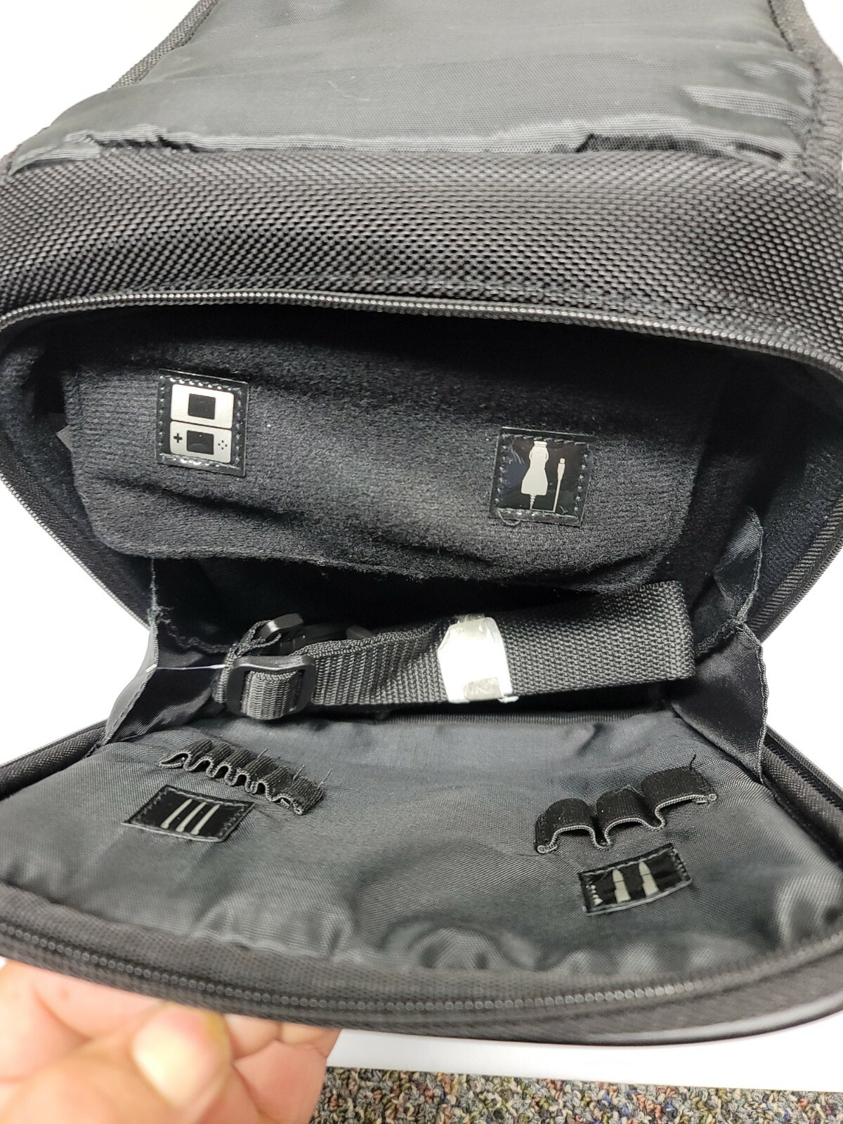 Official Nintendo 3DS Black Carry Case Travel Bag padded elite ...