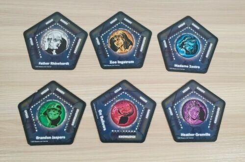 Betrayal at House on the Hill Character Cards Set of 6 Tokens ...